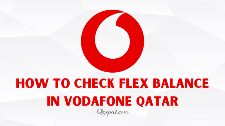 3 Easy Ways to Check Your Vodafone Qatar Balance - Qexpat.com